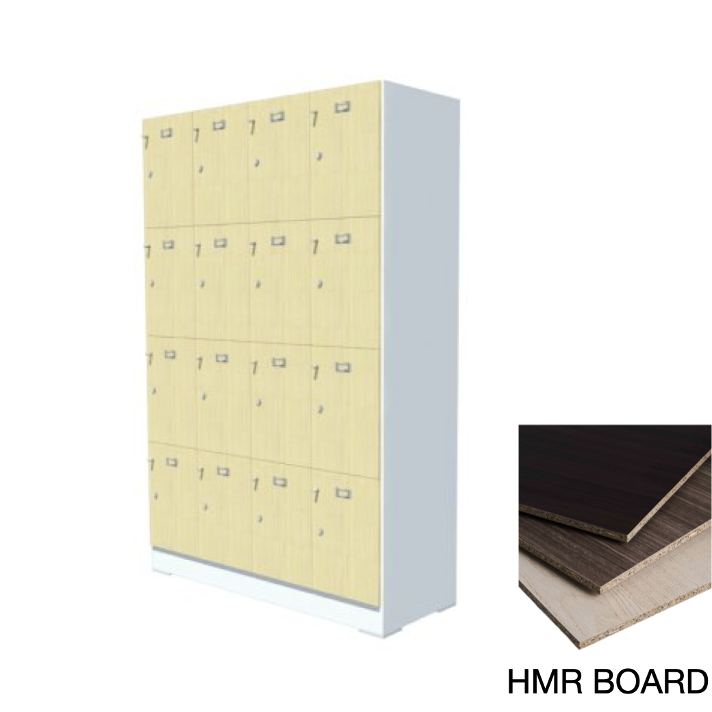 ตู้ล็อคเกอร์ไม้กันชื้น 16ช่อง ROCKY HMR-44A | Rockyfurniture